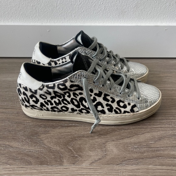 P448 | Shoes | P448 John Sneaker Black And White Leopard Print With ...